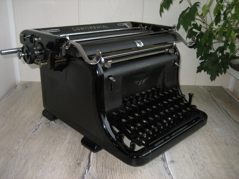 50s CONTINENTAL SIZE II Typewriter. Antique Unique Manual Typewriter ...