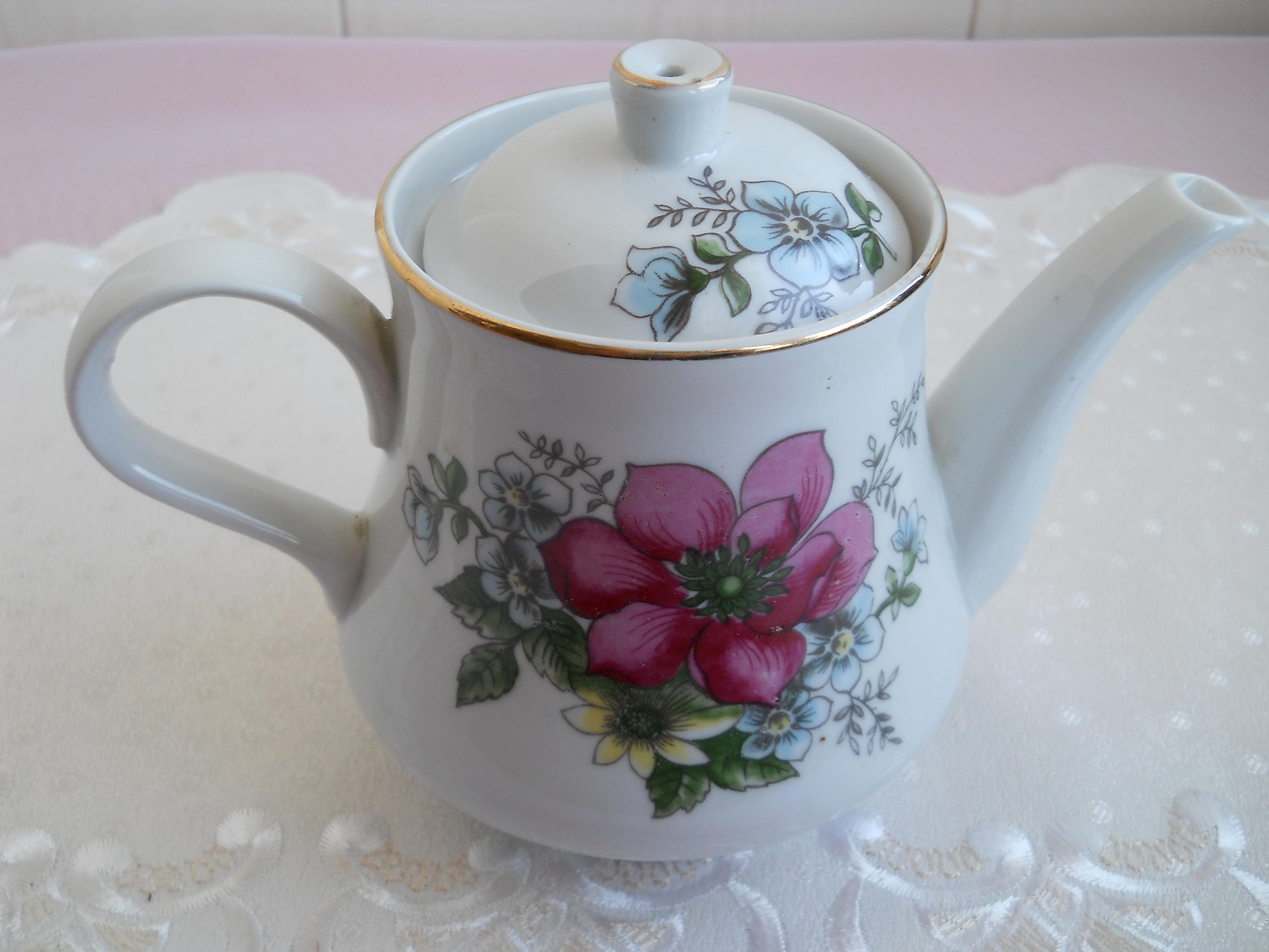 Soviet Porcelain Teapot. Vintage Faience Teapot. Ceramic Teapot ...