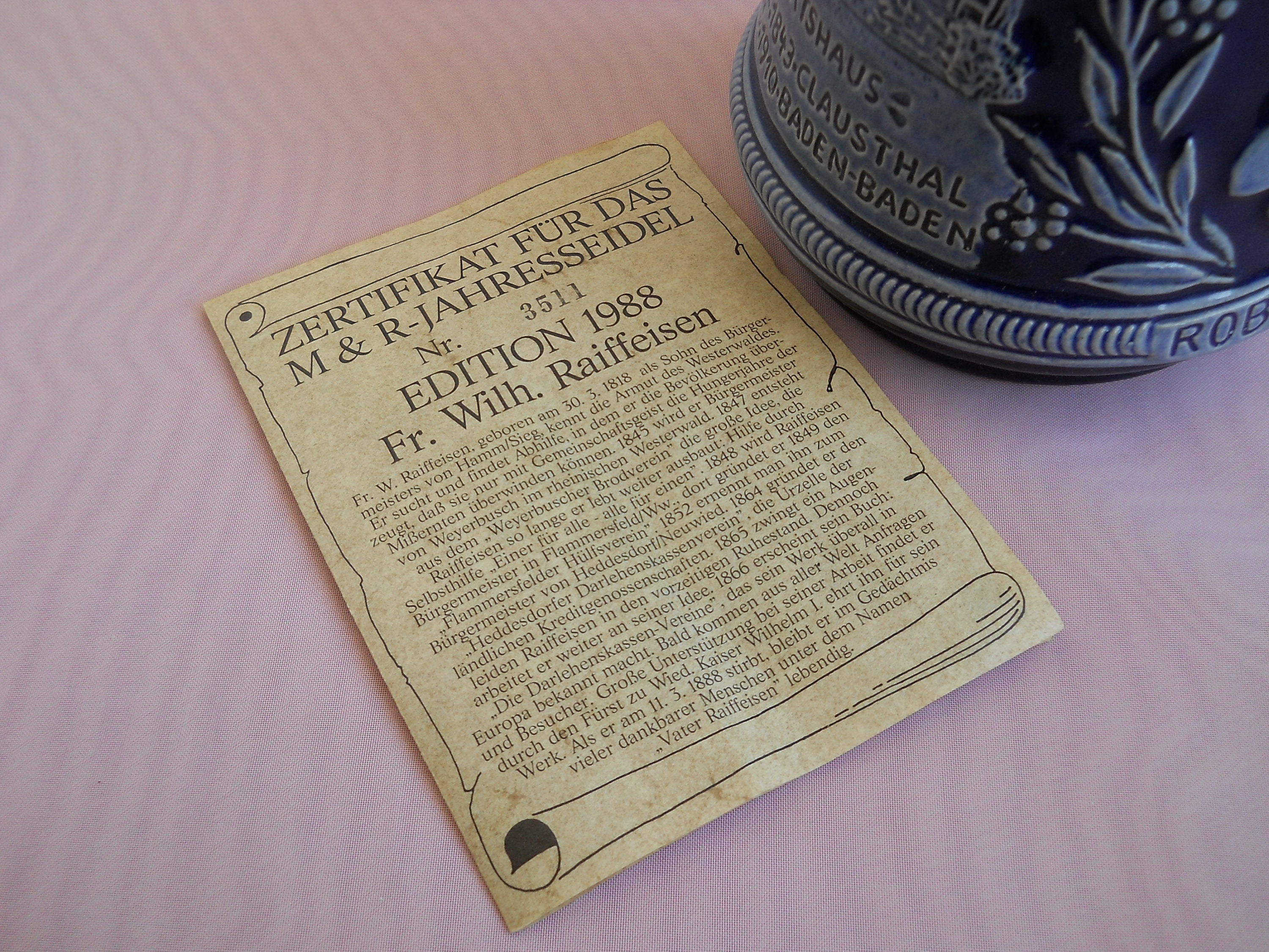 MARZI & REMY Westerwald German Beer Stein. Collectible Ceramic Beer Mug ...