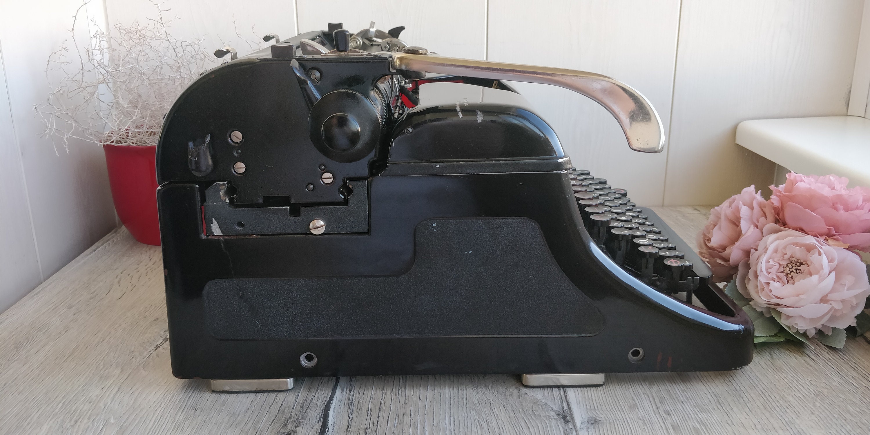 50s Antique OPTIMA M10 Typewriter. Large Manual Typewriter. - Etsy