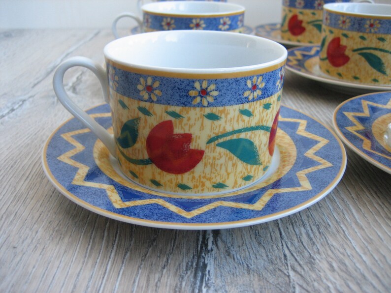 80s China Porcelain Coffee Tea Set. Floral Pattern Ceramic Tea - Etsy