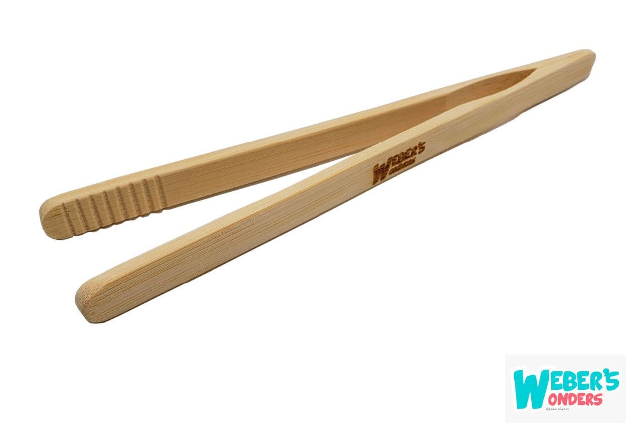 Set of 4 Bamboo Toast Tongs Wooden Toaster Tongs Reusable Kitchen ...