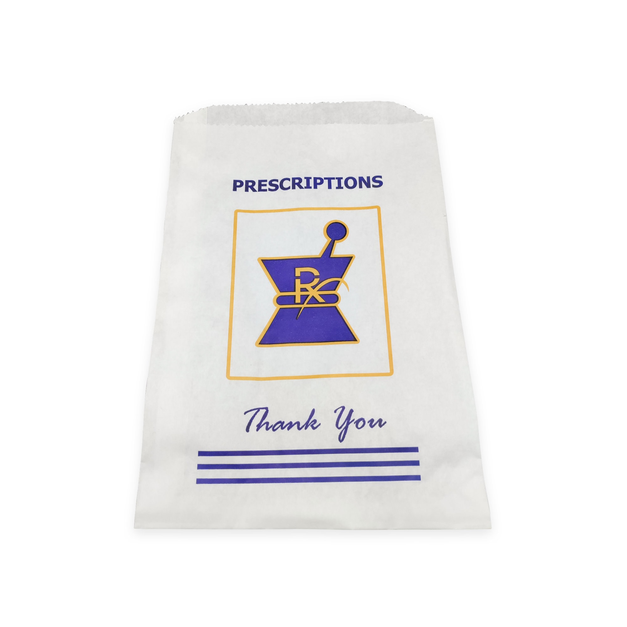 100 PACK Prescription White Pharmacy Paper Bags Medicine Container ...