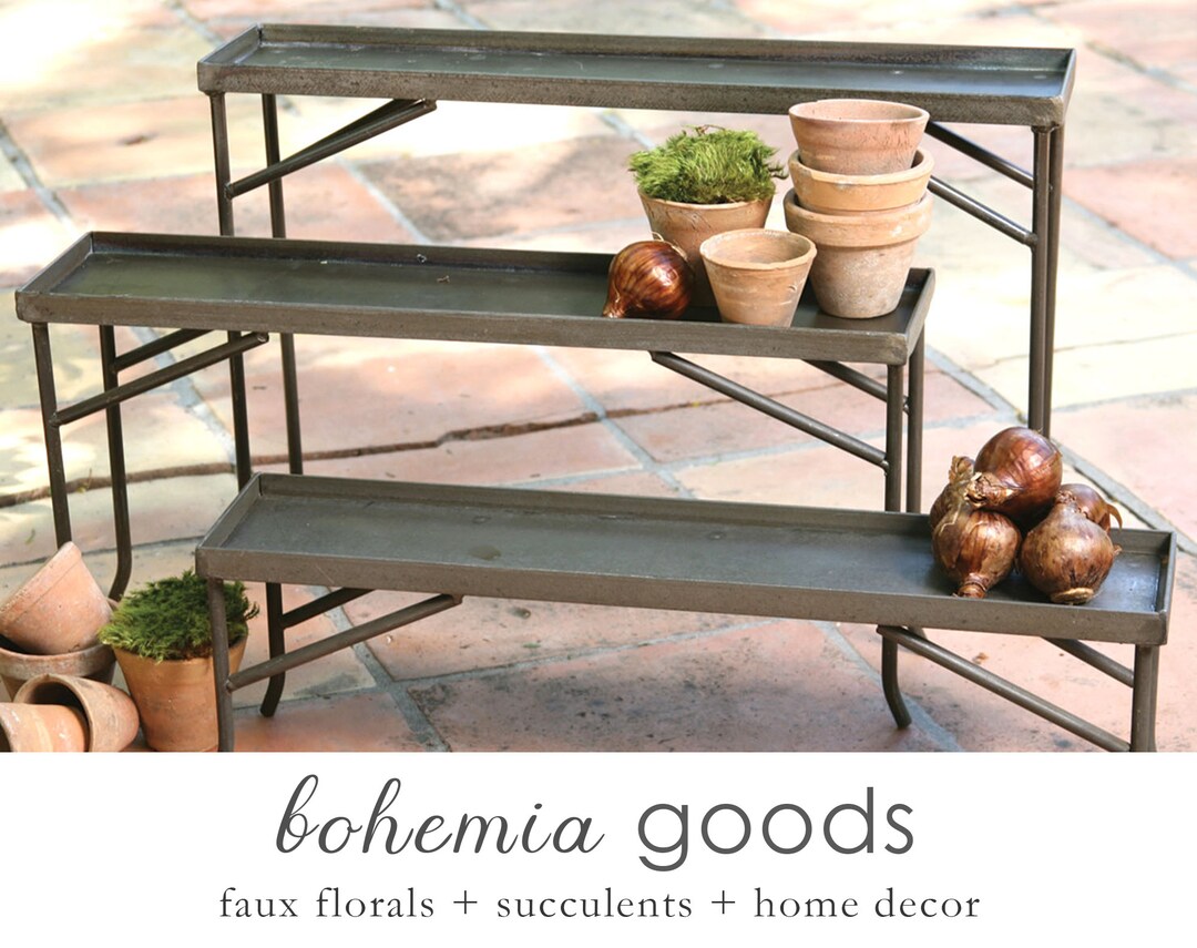 3 Pc. Heavy-duty Fireplace Trays, Candles, Pillar Candle Tray, Plant ...