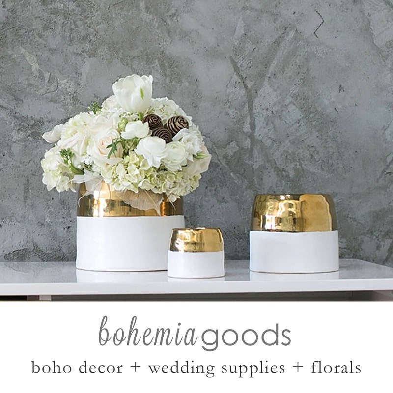 Gold Cube Vases - Etsy