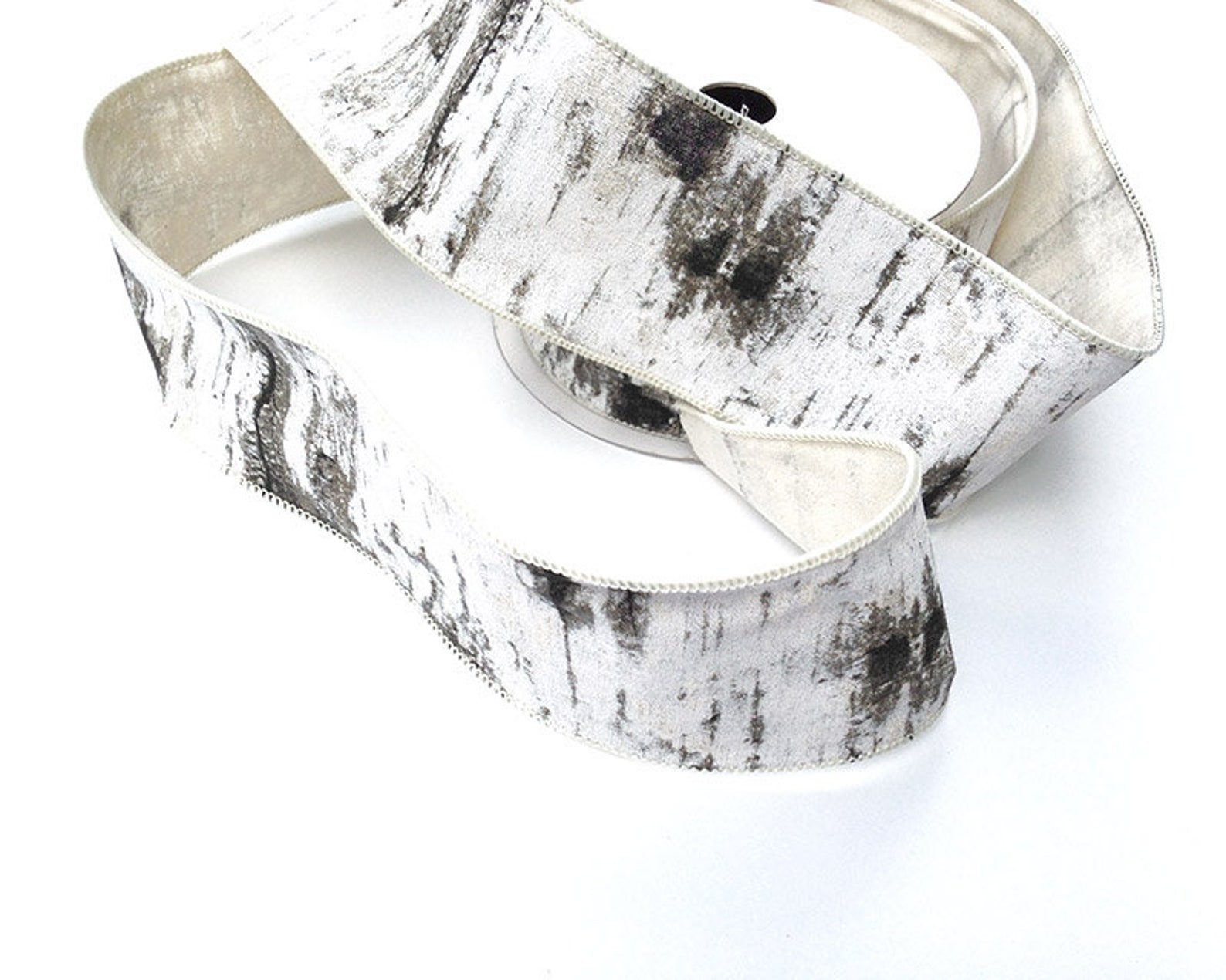 White Birch Ribbon 10 YDS 2.5 Inch Wide Birch Bark Ribbon | Etsy