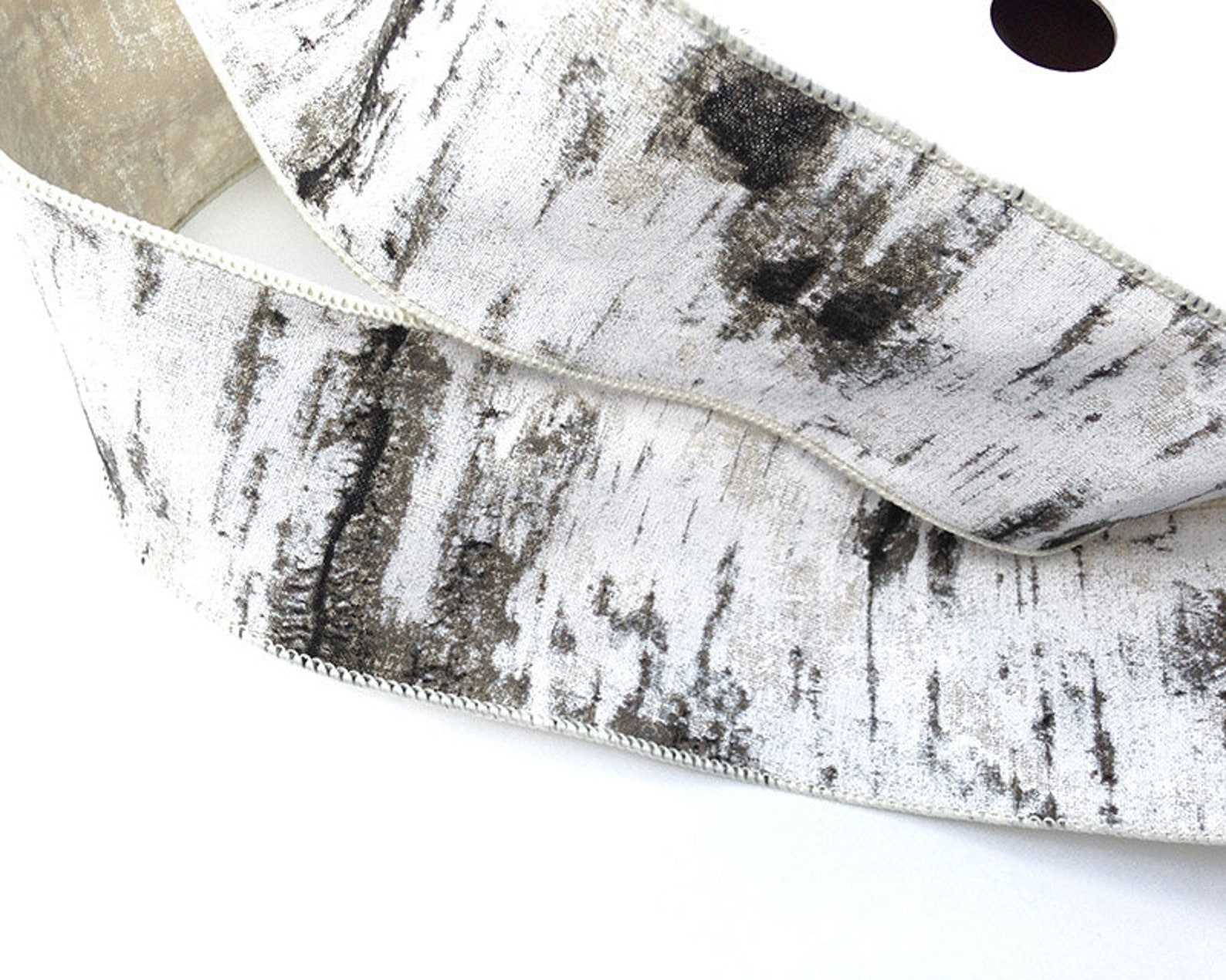 White Birch Ribbon 10 YDS 2.5 Inch Wide Birch Bark Ribbon | Etsy