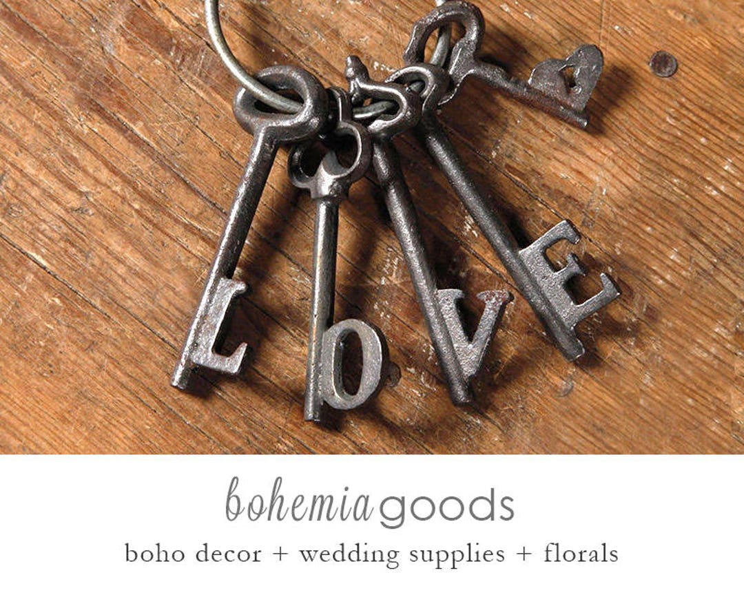 Love, Skeleton Key Gift, Husband Gift, the Key to Love, Decorative Love ...