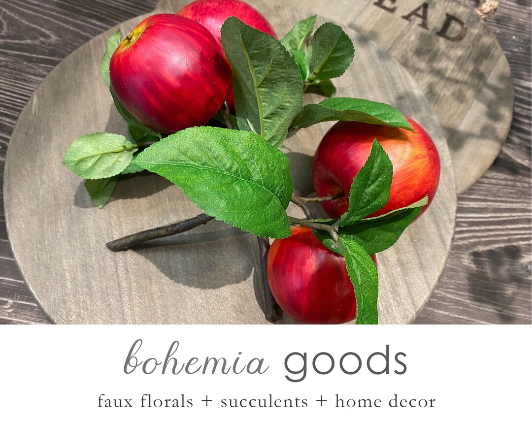 Faux Apples, Faux Decor, Kitchen Decor, Premium Quality, Artificial ...