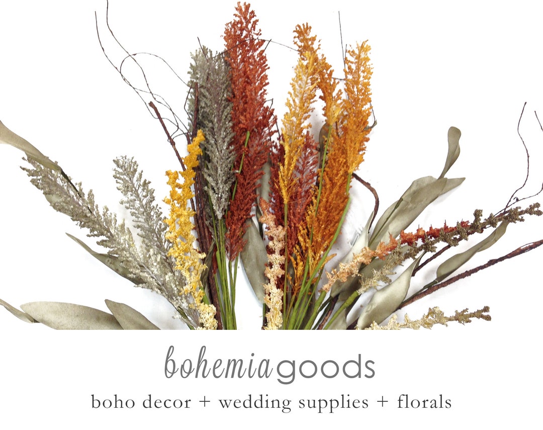 Faux Dried Grass, Fall, Dried Grass Tall, Dried Floral, Dried Decor ...