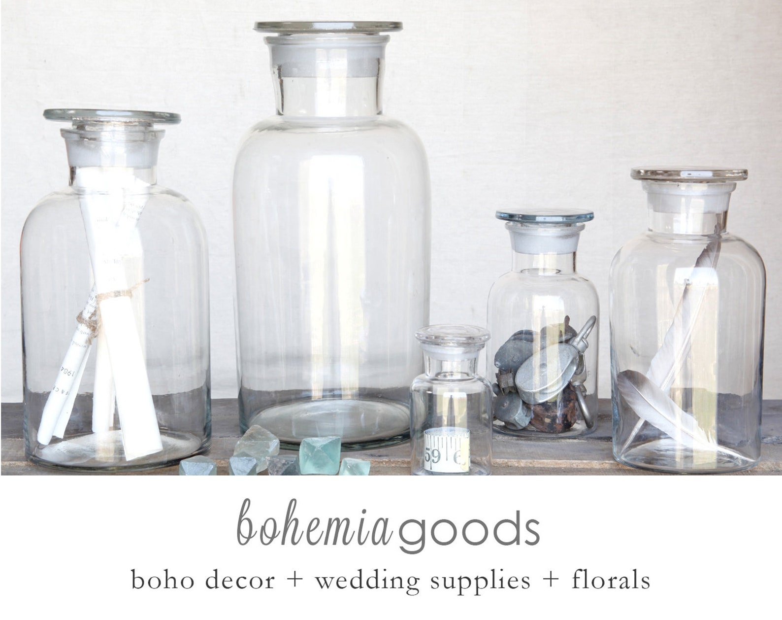 Farmhouse Decor Glass Jar Pharmacy Jar Bathroom Decor | Etsy