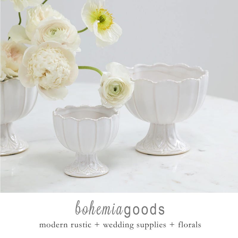 White Footed Compote Bowl - Etsy