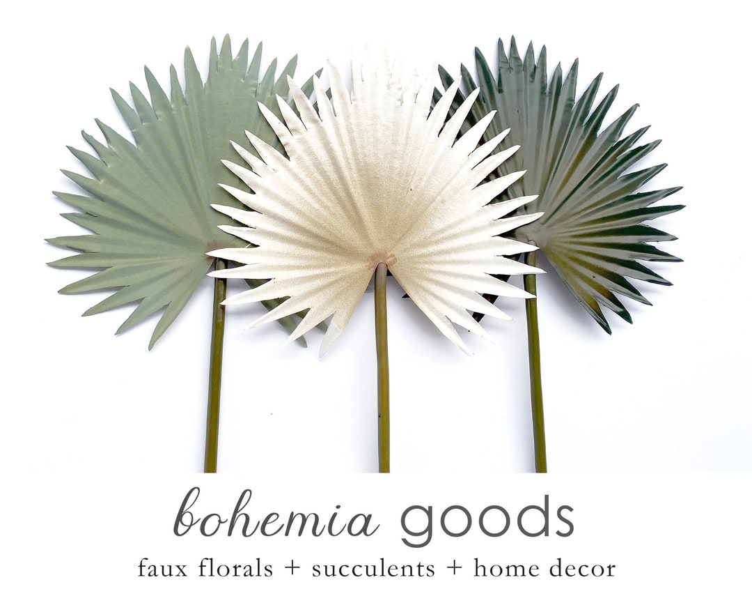 Fan Palm, Dried Look, Artificial Fan Palm, Palmetto, Palm Leaves ...
