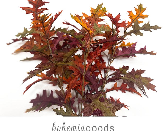 Fall Leaves, Autumn Color, Artificial Oak Stem, Premium Quality - Etsy