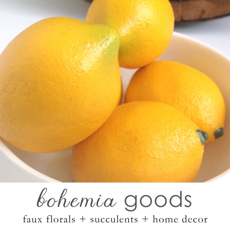 Realistic Fake Lemons - Etsy