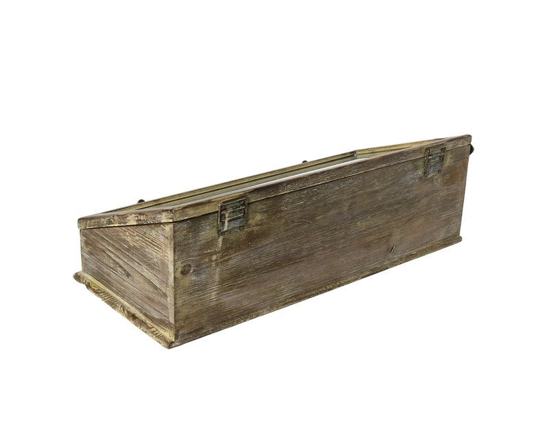 Large Wood Display Box Rustic Decor Segmented Display Box - Etsy