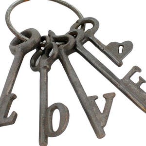 Love, Skeleton Key Gift, Husband Gift, the Key to Love, Decorative Love ...