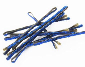 Blue Hair Pins - Etsy