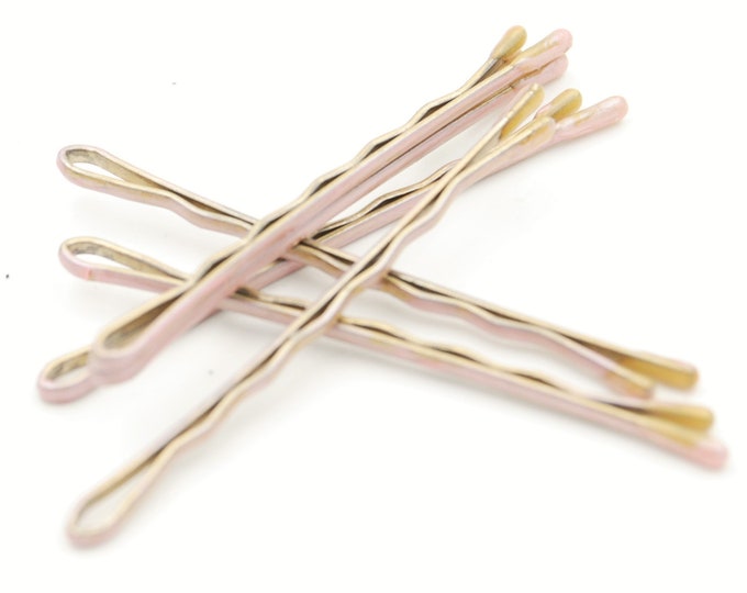 Light Pink Bobby Pins, Colored Bobby Pins, Decorative Bobby Pins, Soft ...