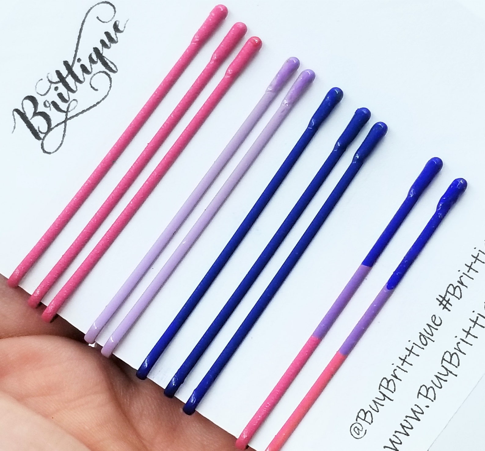 Bi Pride Bobby Pins Bisexual Pride Flag Accessories Colorful - Etsy