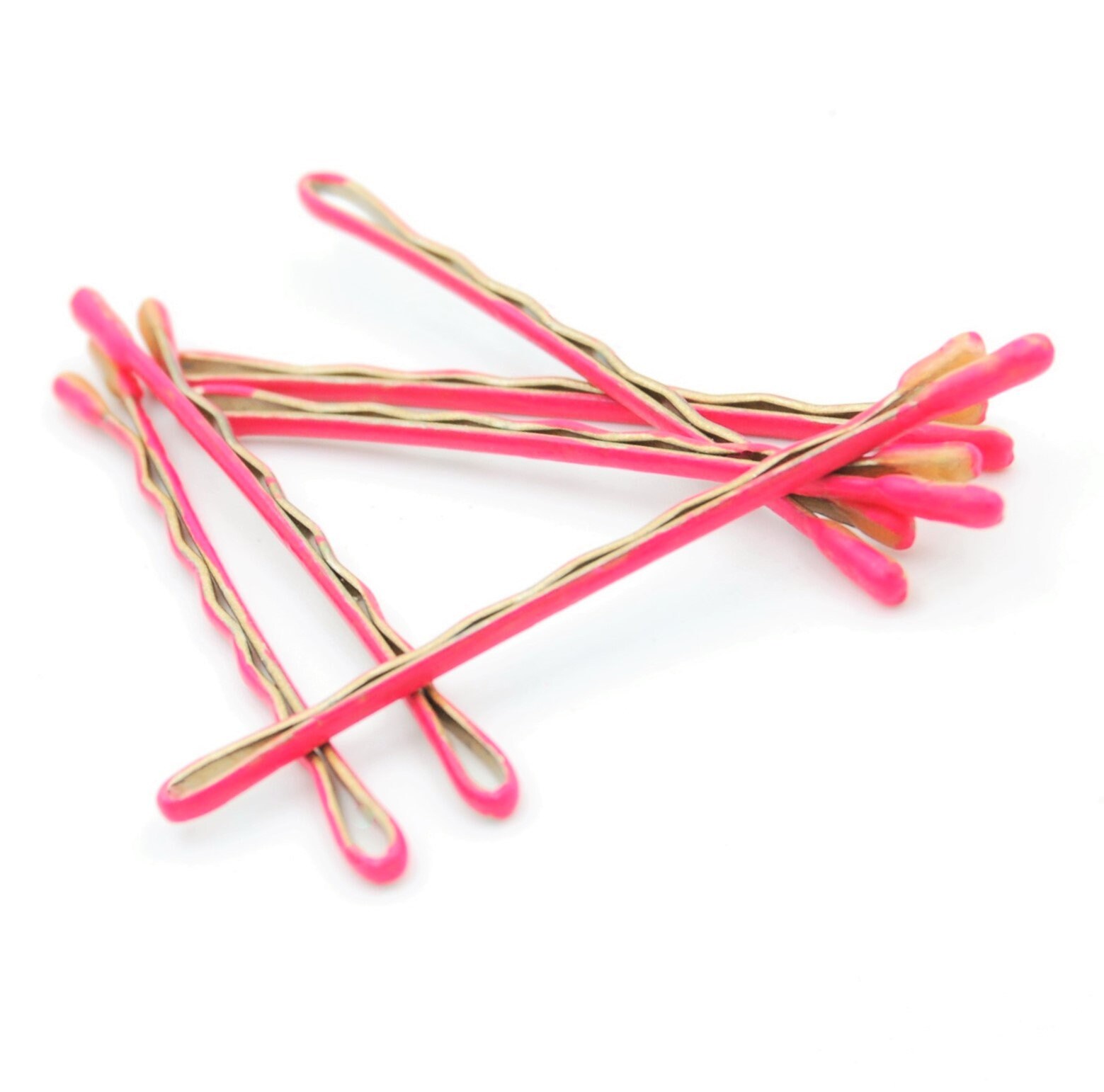 Hot pink bobby pins hot pink accessories bachelorette hair | Etsy