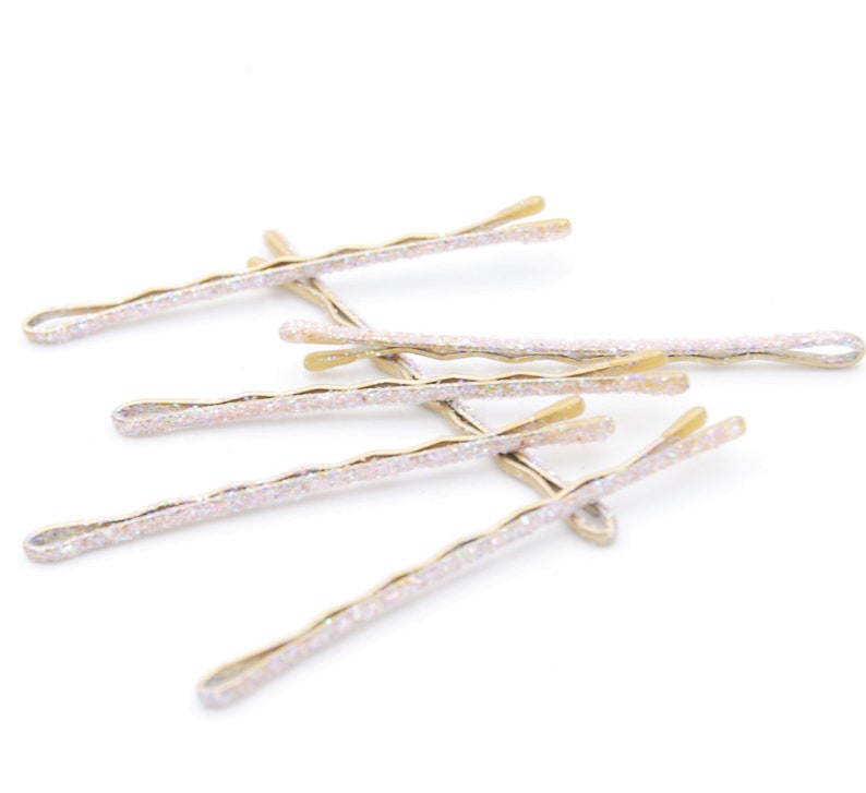 Light Pink Glitter Bobby Pin Pink Glitter Hair Pins Pink | Etsy