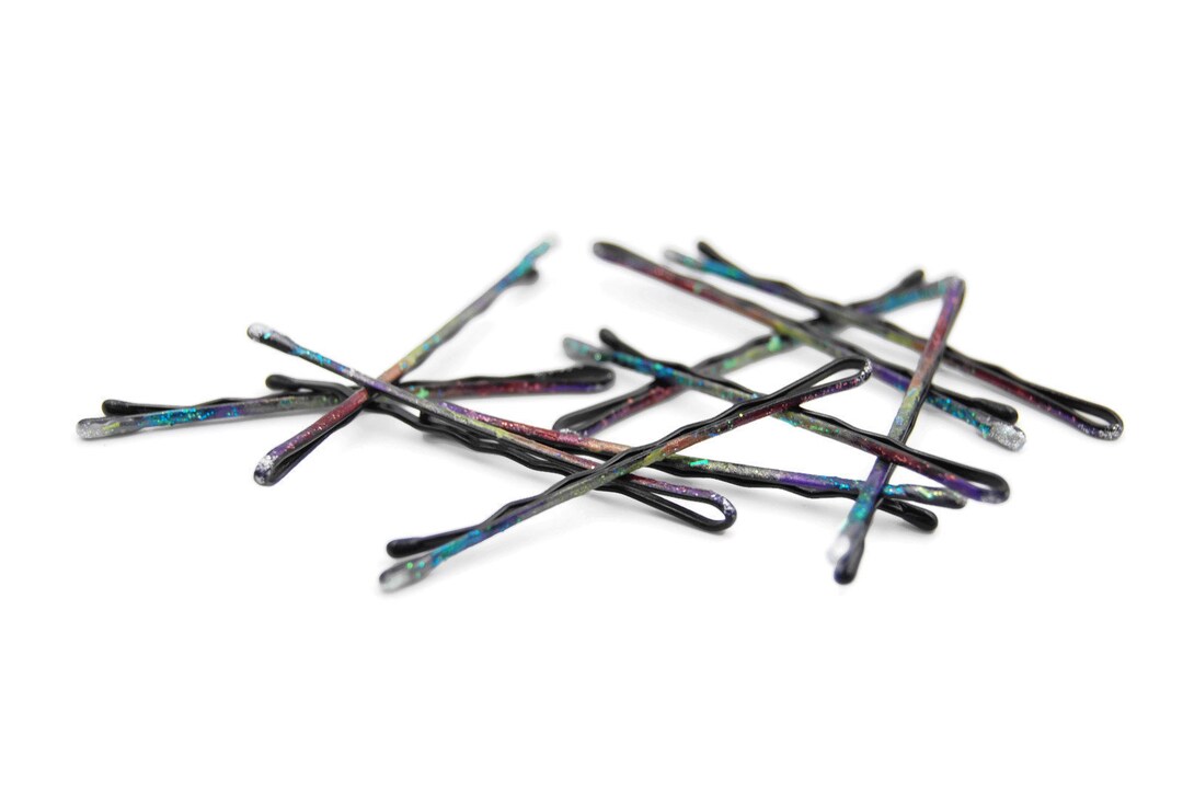 Set of 10 Rainbow Colored Bobby Pins, Rainbow Hair Accessories, Cute ...