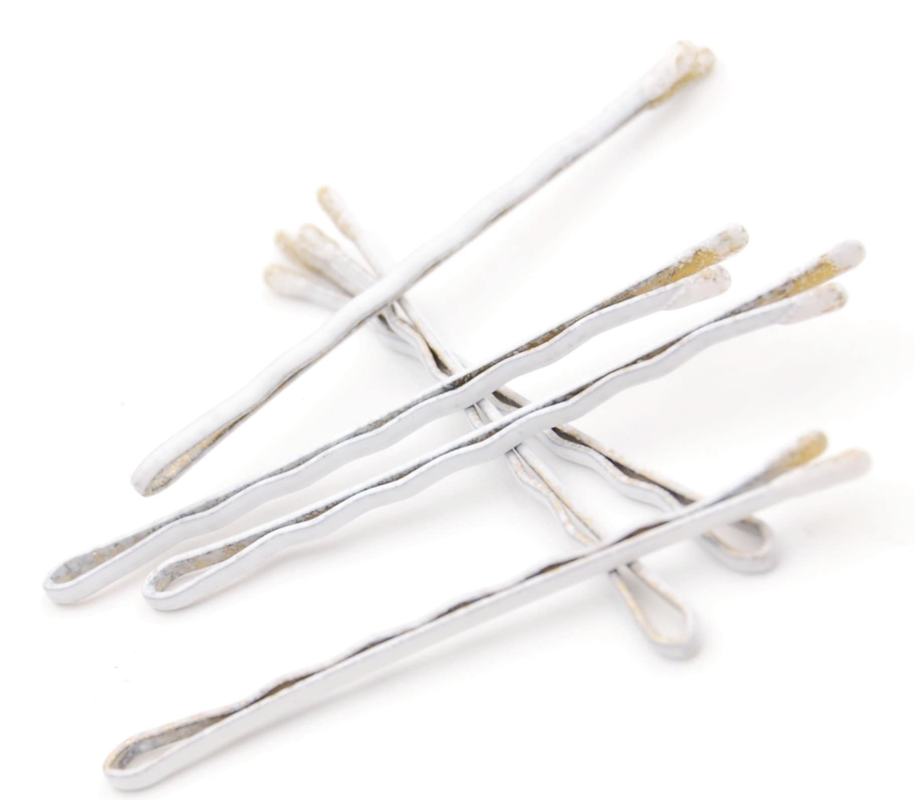Stark White Colored Bobby Pins Crisp White Accessories Pure - Etsy UK
