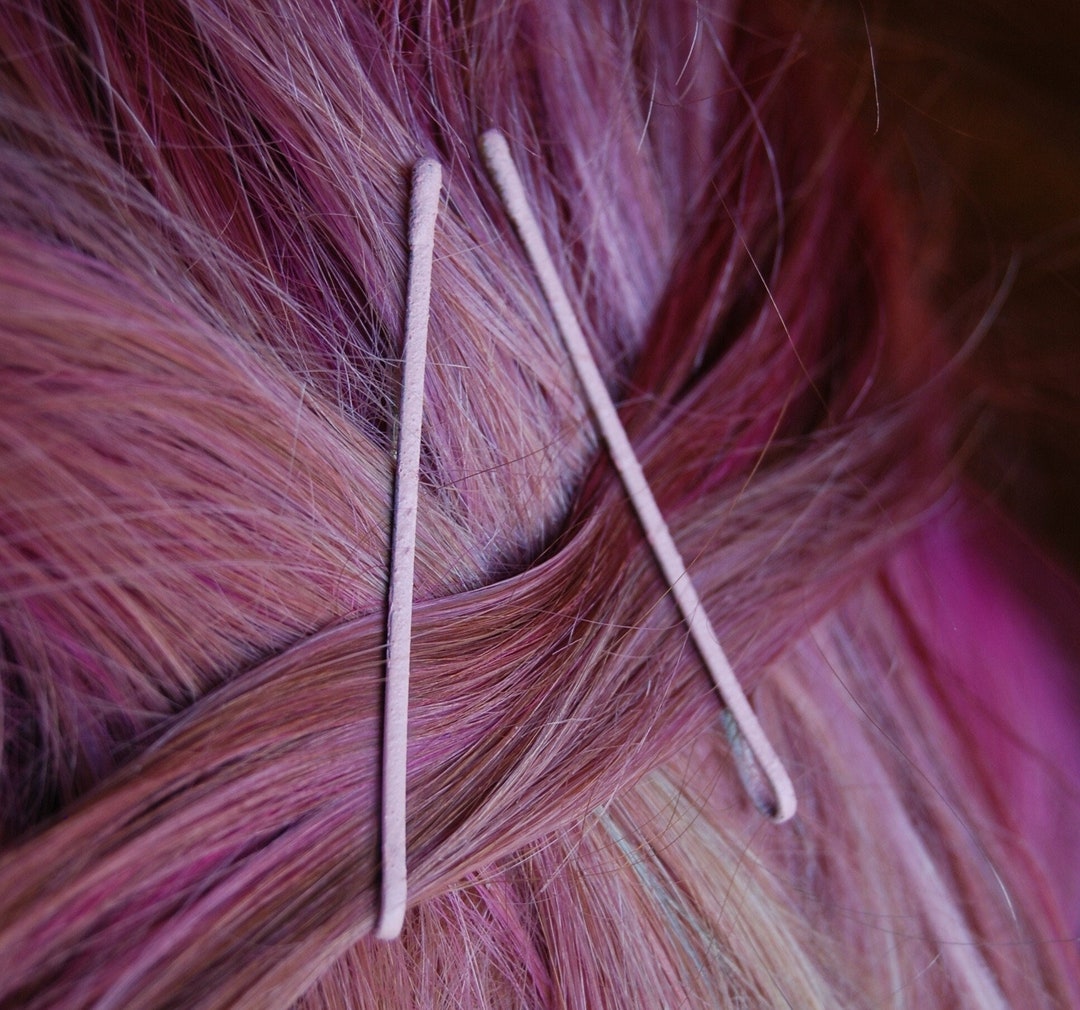 Matte Pink Bobby Pins, Light Pink Accessories, Pink Bobby Pins, Matte ...