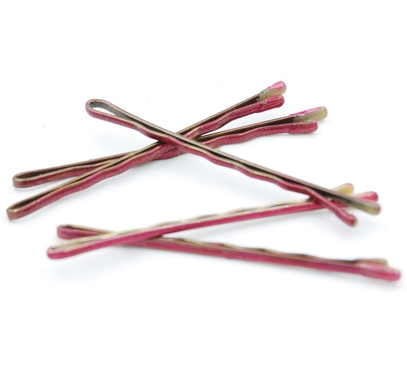 Magenta Colored Bobby Pins Dark Pink Bobby Pins Magenta - Etsy