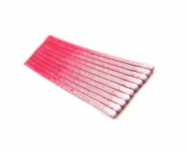 Pink and White Ombre Hair Pins Fluorescent Hot Pink Hair Pin - Etsy