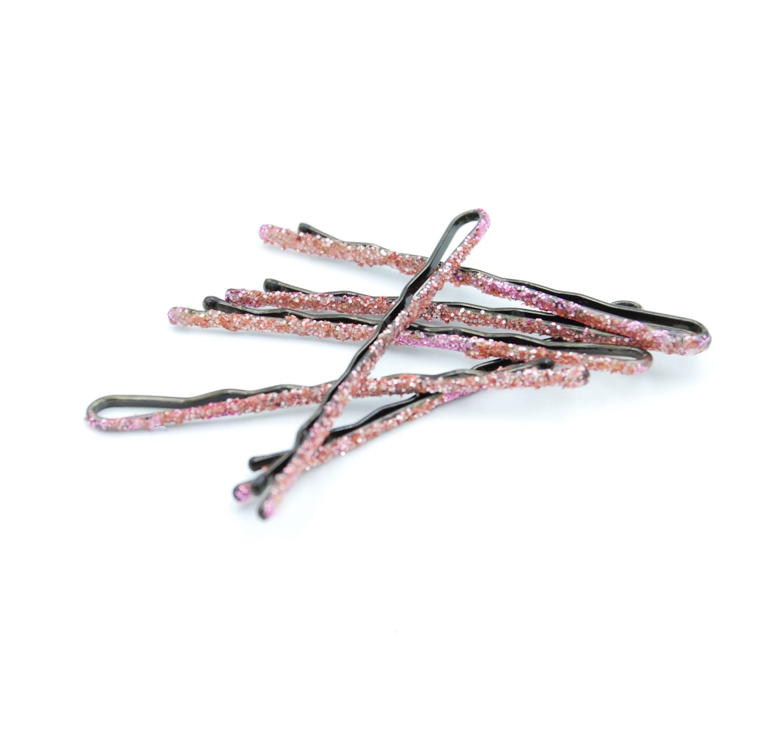 Light Pink Glitter Bobby Pins Pink Bobby Pins Pink Glitter - Etsy