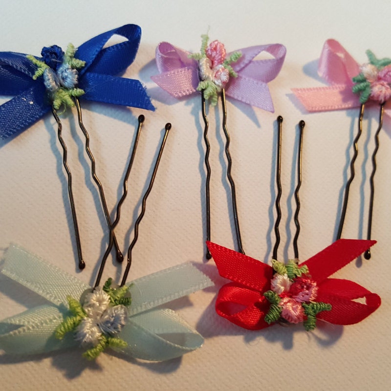 Hair Bow Pins - Etsy