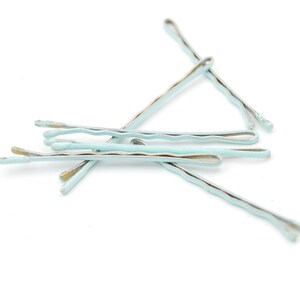 Mint Blue Colored Bobby Pins, Sky Blue Accessories, Light Blue Bobby ...
