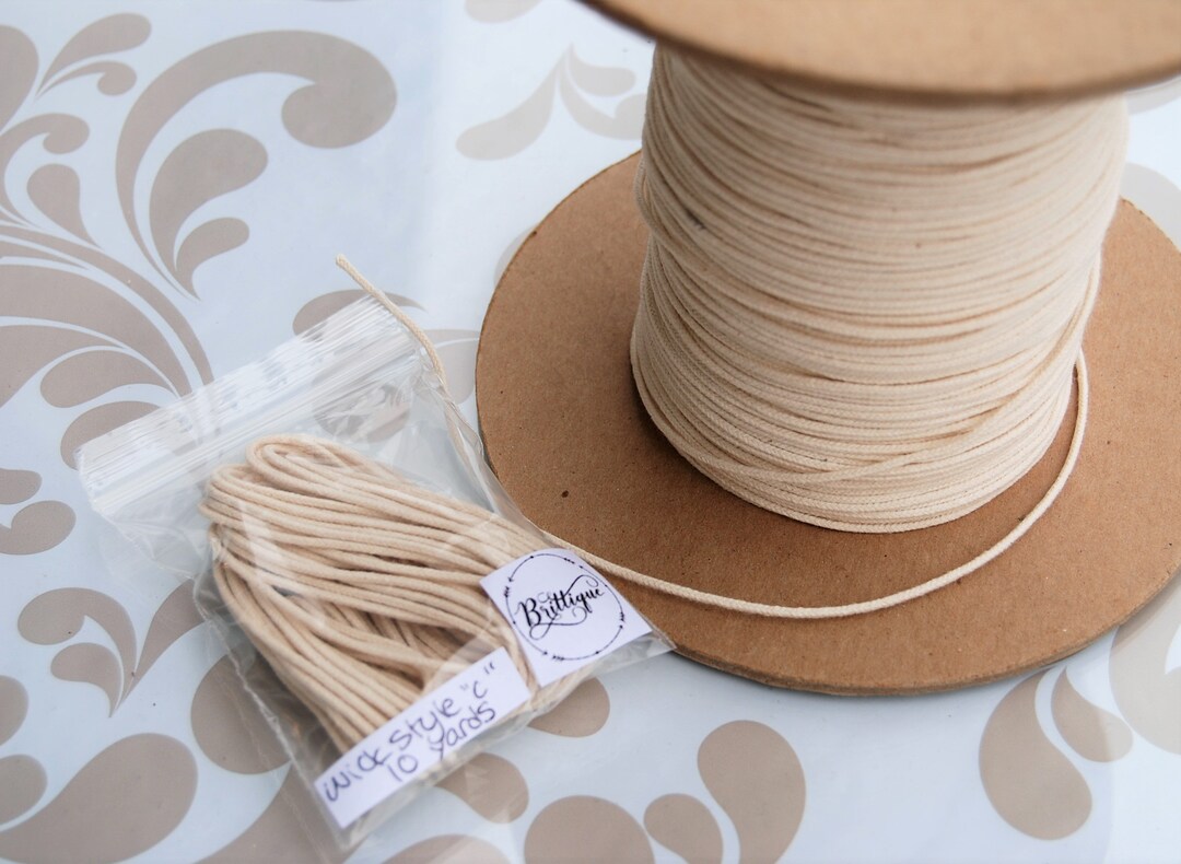 Medium Sized Candle Wicking, Cored Wicks for Melt and Pour Candle ...