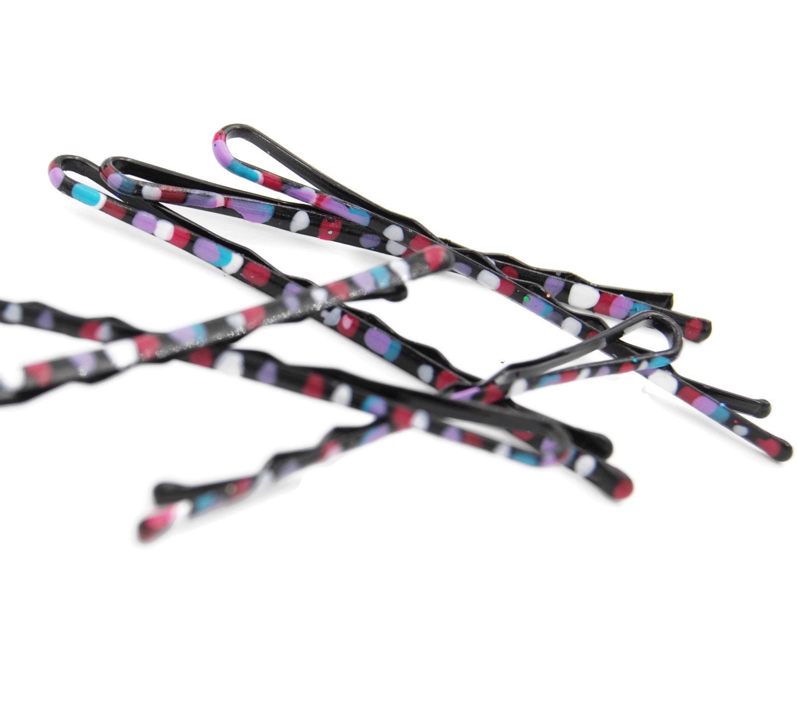 Spotted accessories colored bobby pins polka dots | Etsy