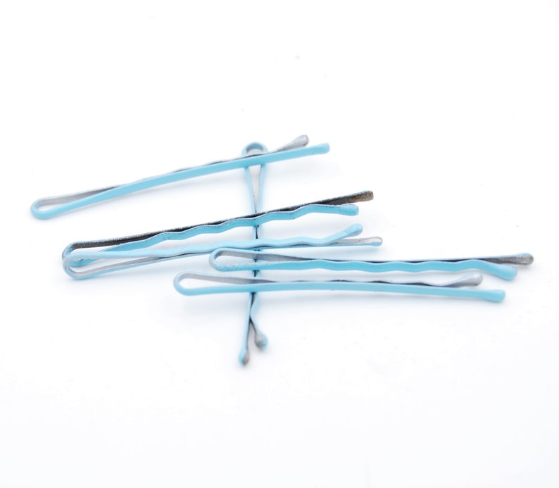 Light Blue Colored Bobby Pins Sky Blue Bobby Pins Sky Blue - Etsy