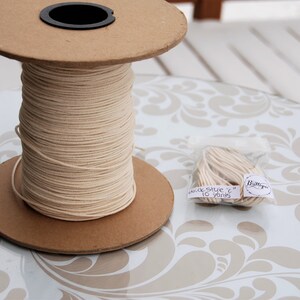 Medium Sized Candle Wicking, Cored Wicks for Melt and Pour Candle ...