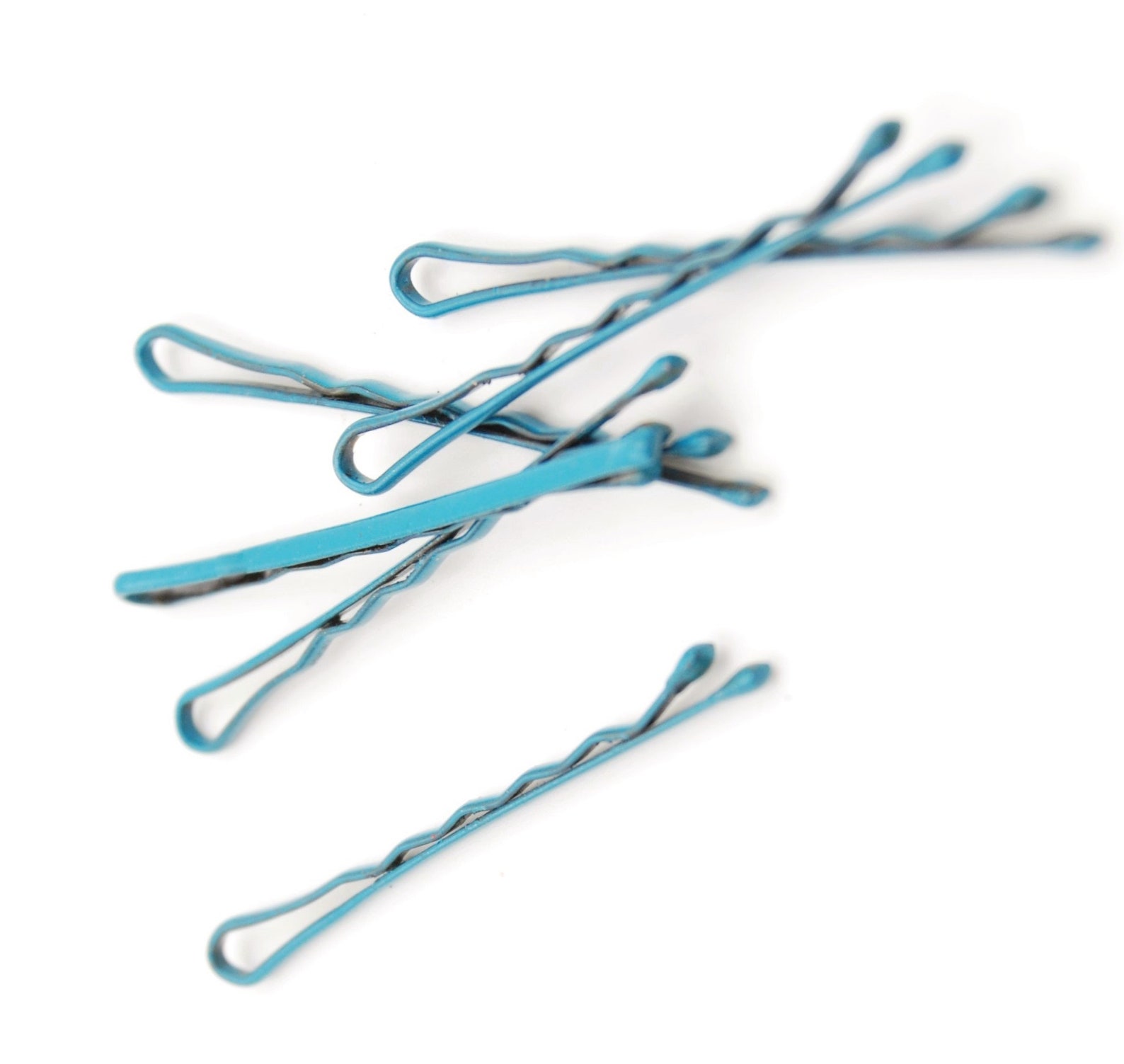 Peacock Green Colored Bobby Pins Blue Green Bobby Pins - Etsy