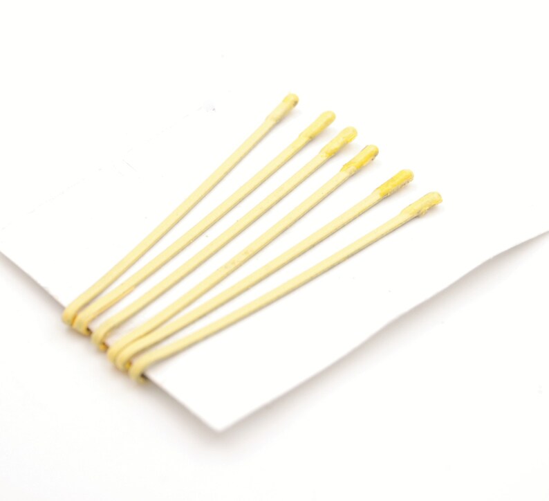 Pastel Yellow Bobby Pins Light Yellow Hair Pins Yellow - Etsy