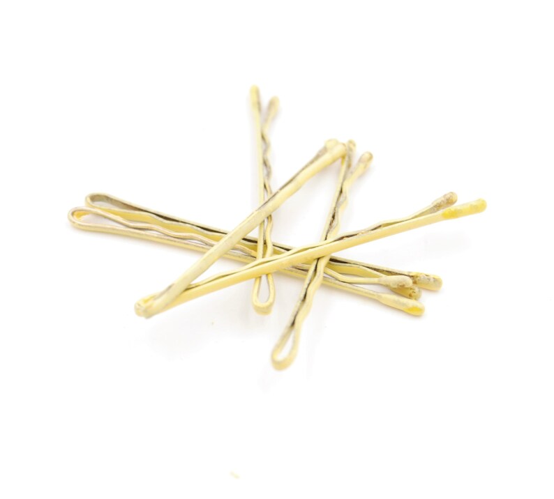 Pastel Yellow Bobby Pins Light Yellow Hair Pins Yellow | Etsy