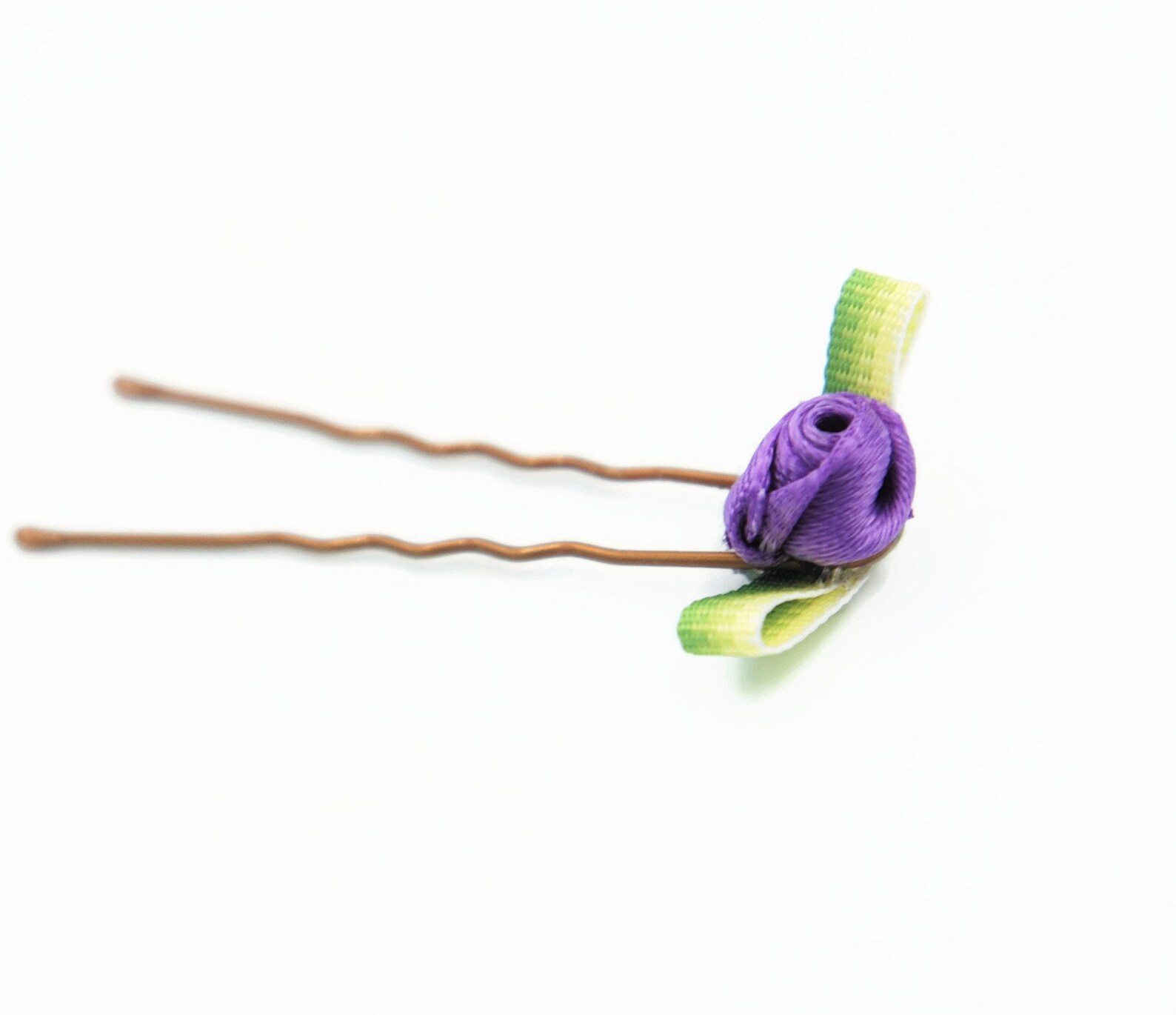 Purple Flower Hair Pins Purple Wedding Hair Pins Purple - Etsy