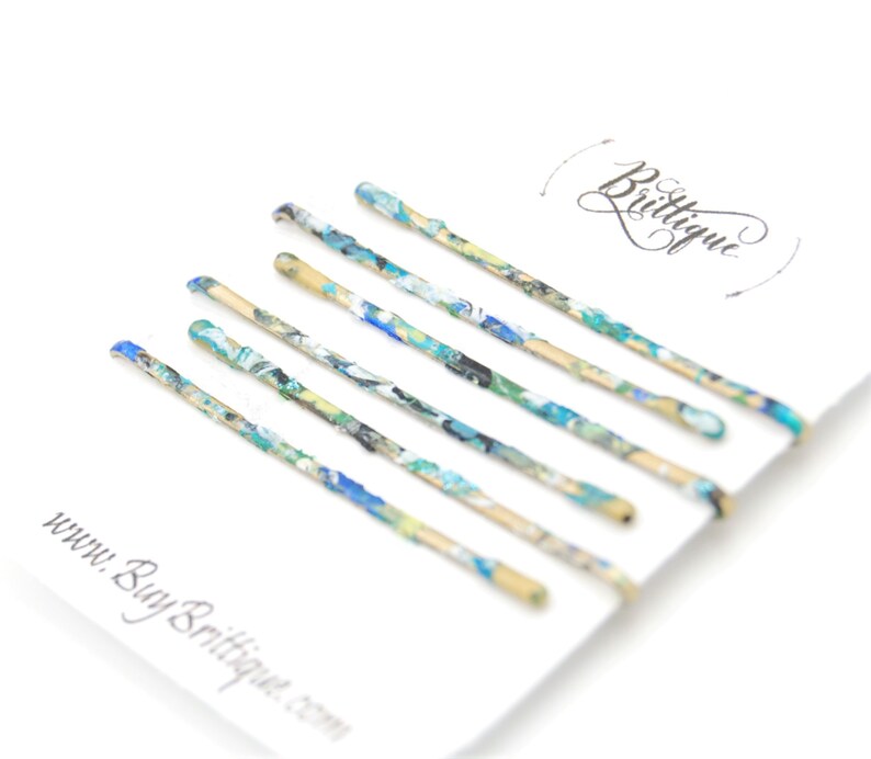 Blue Camo Colored Bobby Pins Blue Camouflage Blue Bobby - Etsy