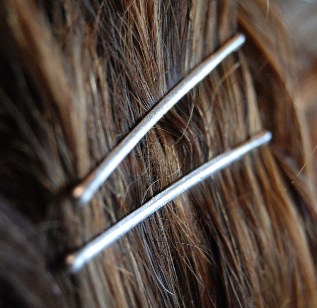 Silver Bobby Pins, Colored Bobby Pins, Decorative Bobby Pins, Metallic ...