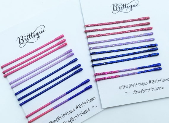 Bi Pride Bobby Pins Bisexual Pride Flag Accessories Colorful - Etsy