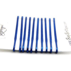 Cobalt Blue Bobby Pins, Metallic Blue Colored Bobby Pins, Cobalt Blue ...