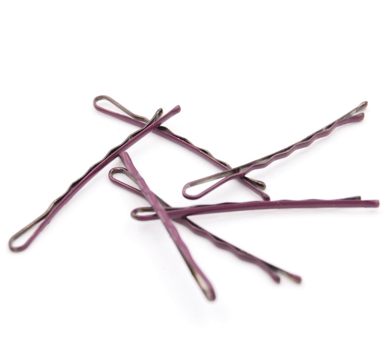 Purple Bobby Pins Lavender Colored Bobby Pins Eggplant - Etsy