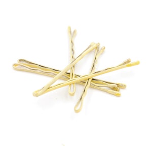 Pastel Yellow Bobby Pins, Light Yellow Hair Pins, Yellow Wedding ...
