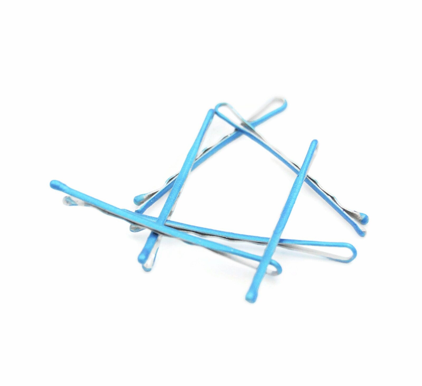 Metallic Blue Colored Bobby Pins Blue Bobby Pins Blue | Etsy