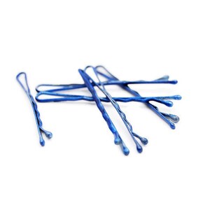 Cobalt Blue Bobby Pins, Metallic Blue Colored Bobby Pins, Cobalt Blue ...